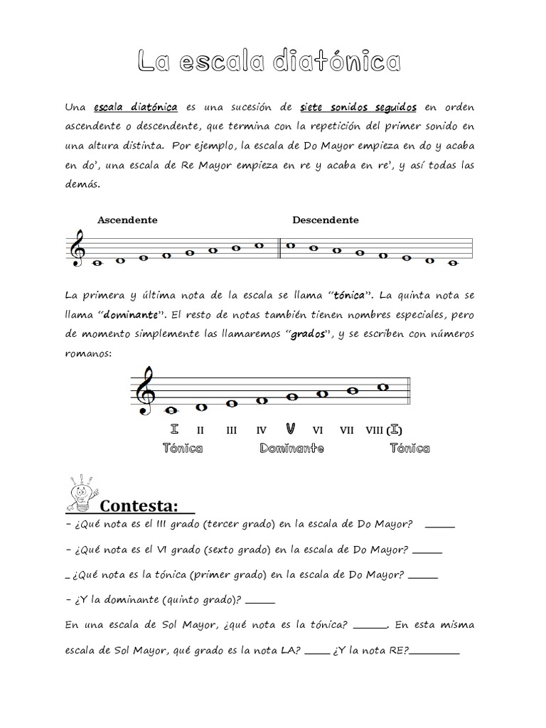 El Tono y El Semitono | PDF