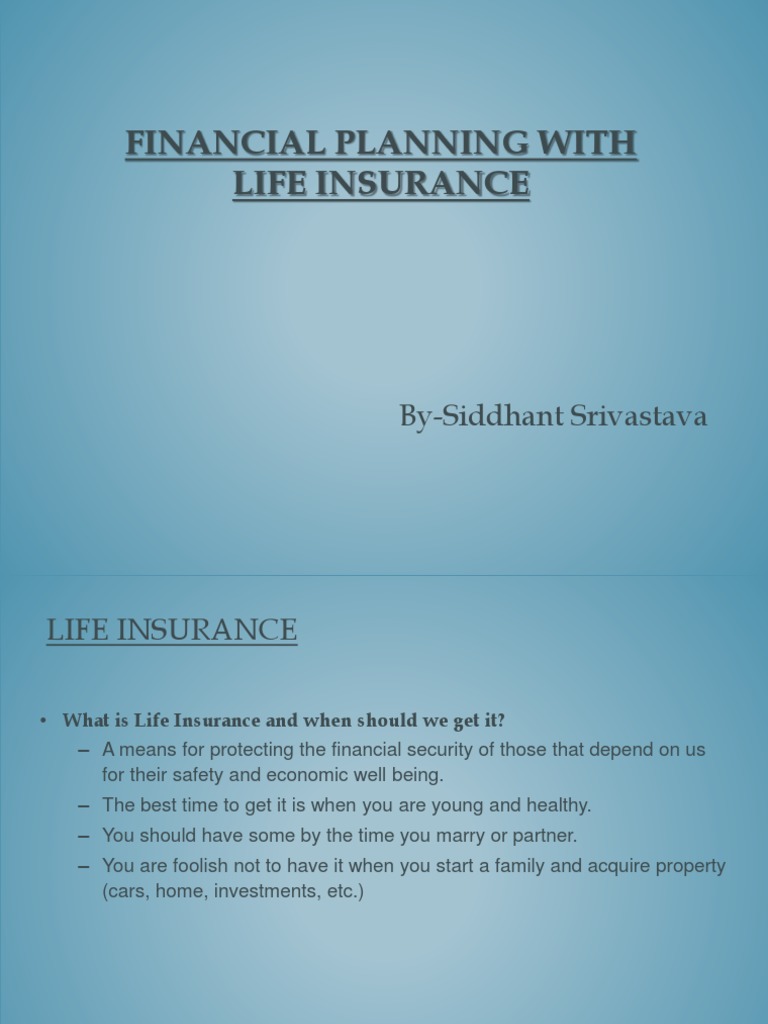 Life Insurance for Financial Security | PDF | Annuity (American) | Life ...