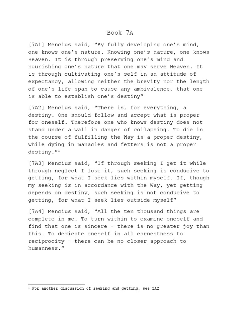 Book 7A: For Another Discussion of Seeking and Getting, See 2A2 | PDF