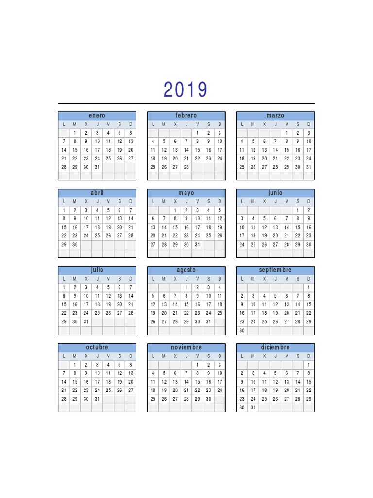 Calendario 2019-2020 Mensual | PDF | Violencia | Agitación