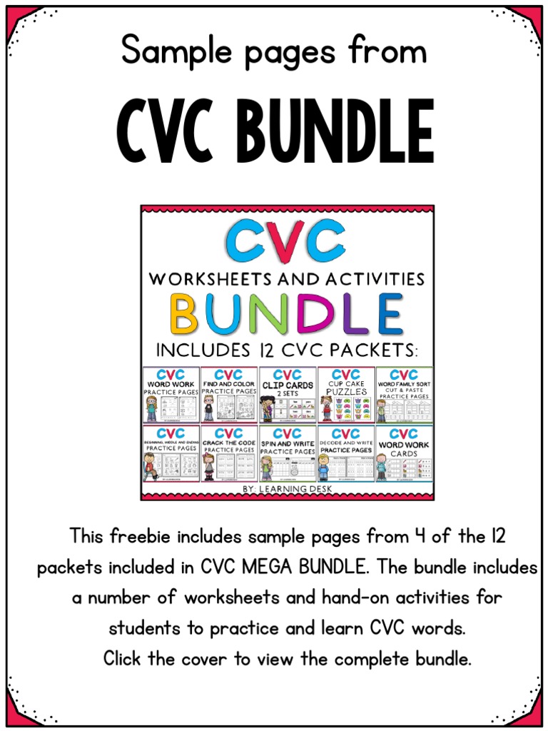 CVC Bundle: Sample Pages From | PDF | Career & Growth | Social Science