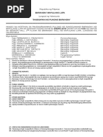 Template For The State of The Barangay Address | PDF