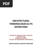 Church Architecture Glossary Guide | PDF | Altar | Architectural Design
