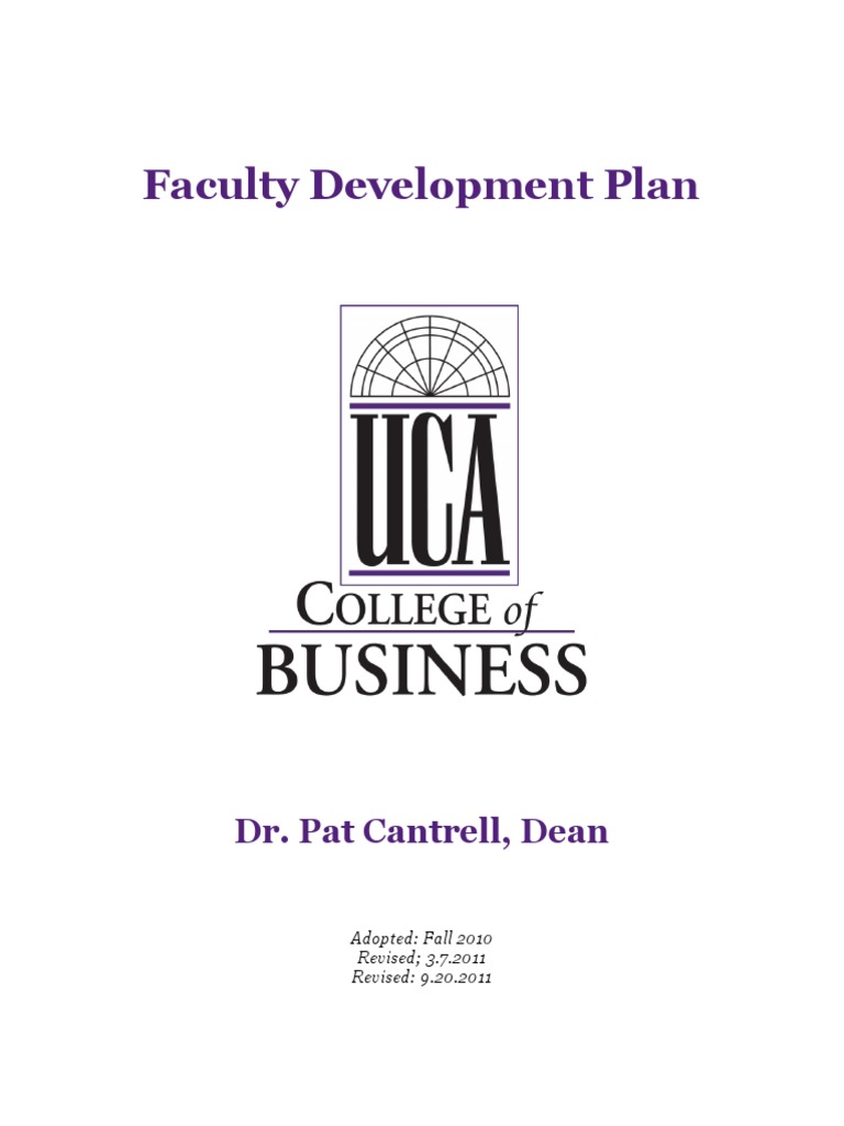 Handbook Faculty Development Plan | PDF | Academic Journal | Doctorate