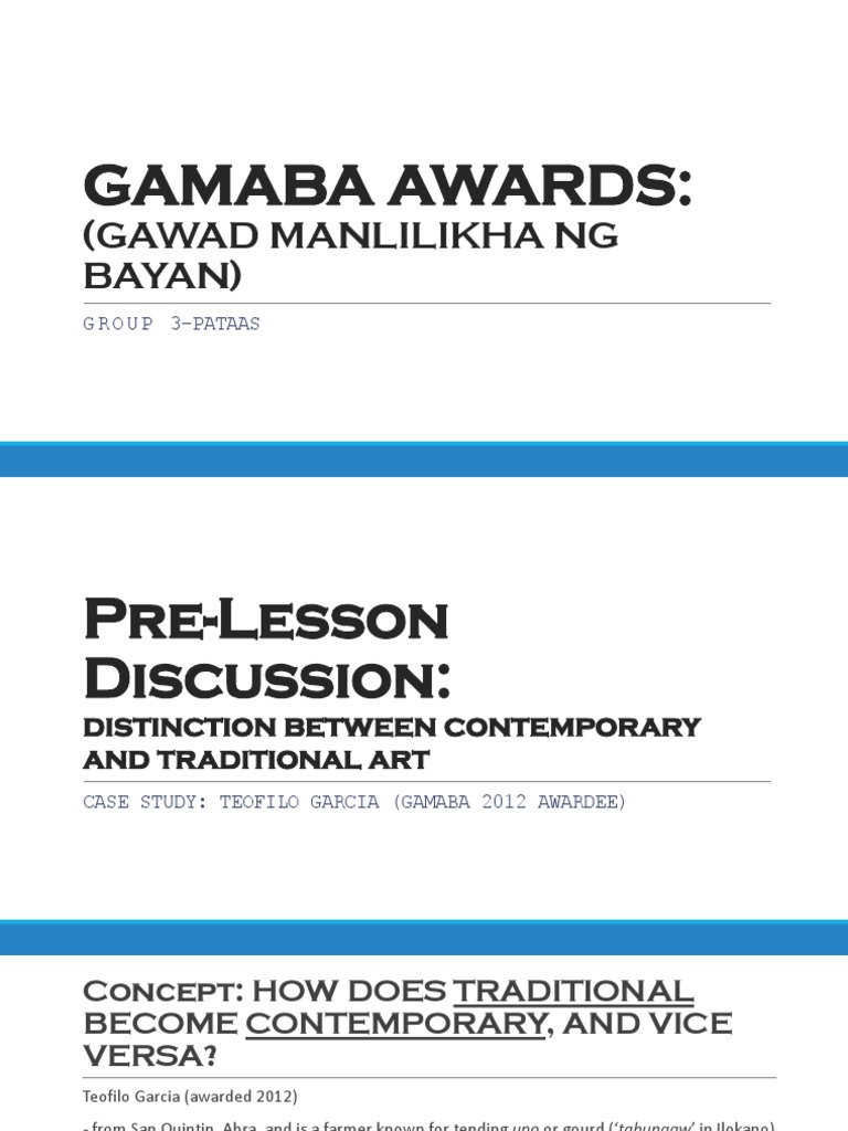 Gamaba Awards Final | Weaving | Traditions
