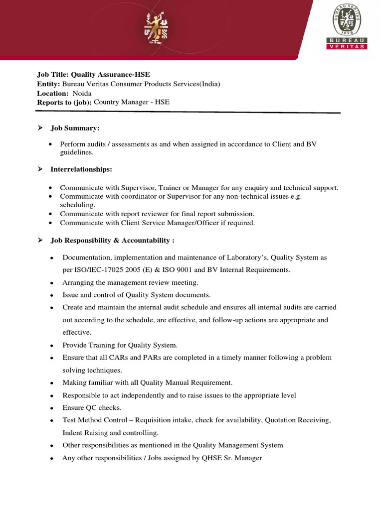 Qa Hse | PDF | Internal Audit | Quality Management System