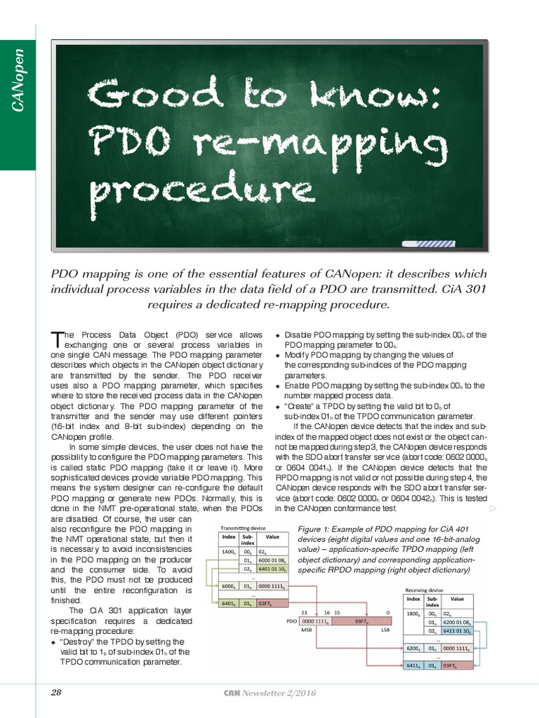 Good To Know: PDO Re-Mapping Procedure | PDF | Telecommunications ...