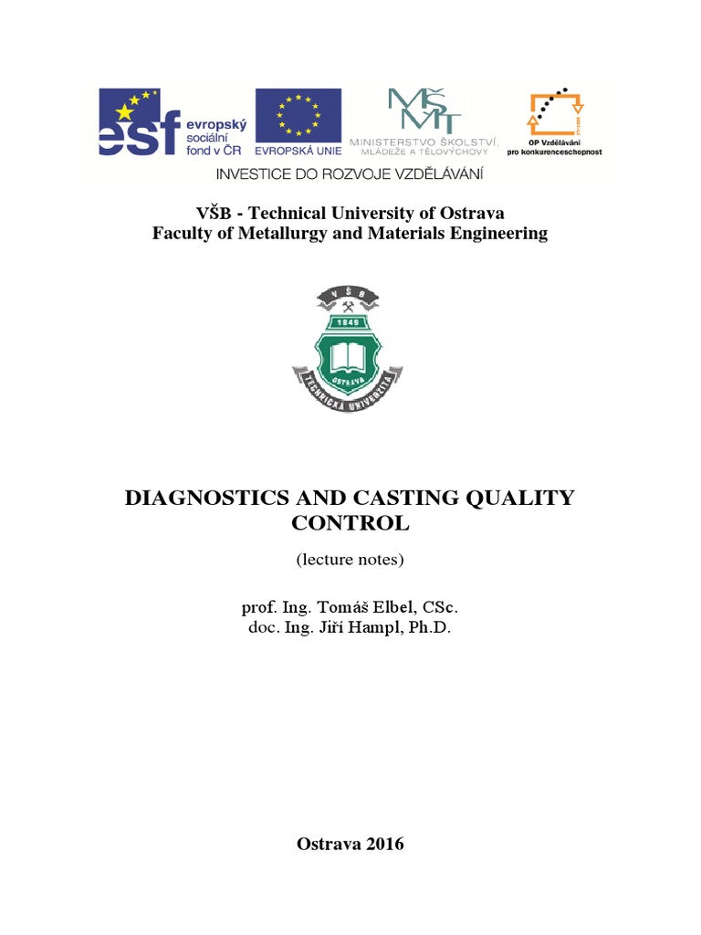 Diagnostics and Casting Quality Control | PDF | Casting (Metalworking ...