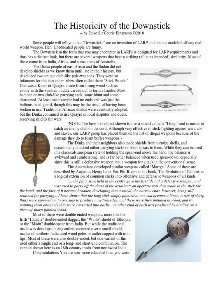 The Historicity of The Downstick PDF | PDF | Weaponry