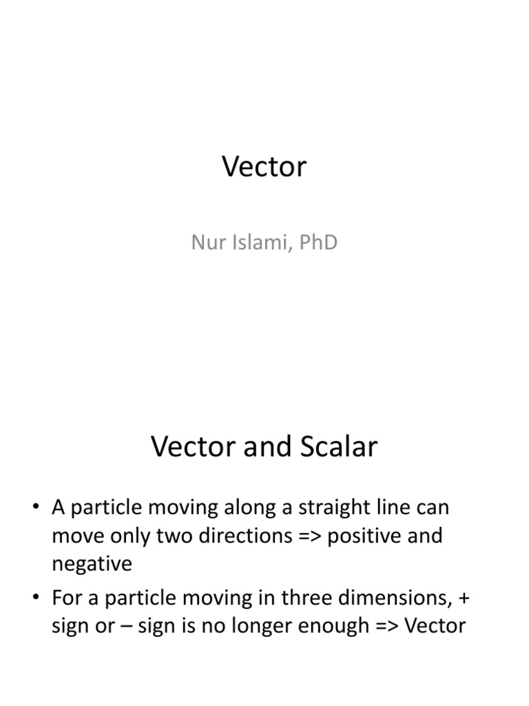 Vector Pdf Pdf Euclidean Vector Velocity