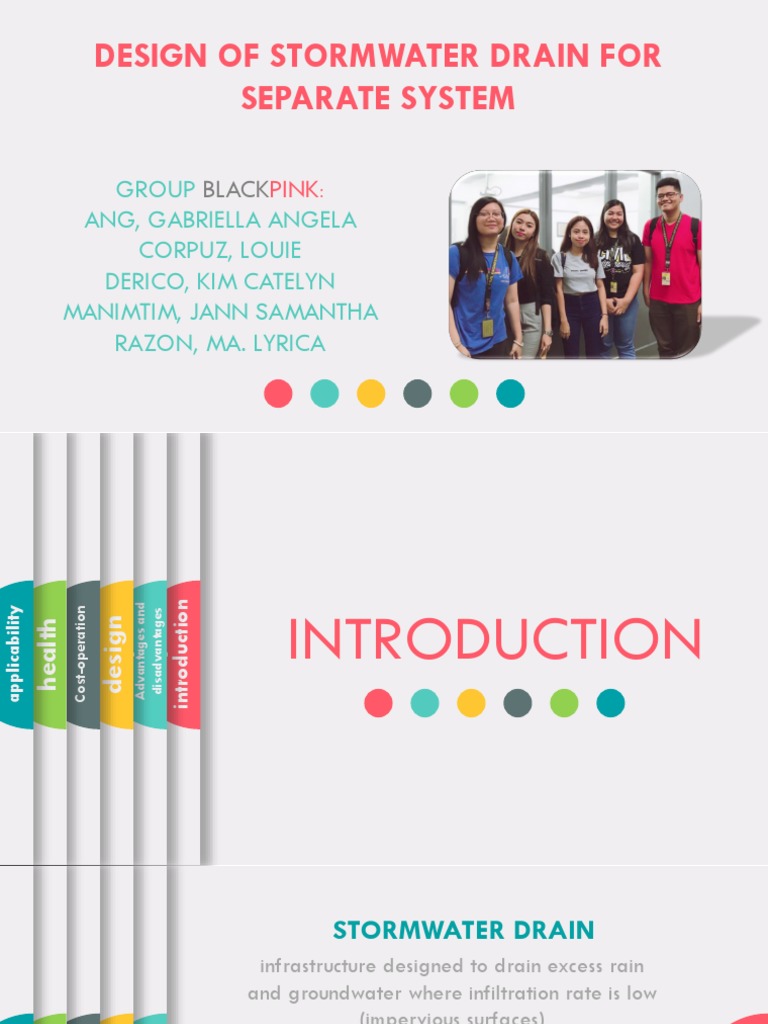 Design of Stormwater Drain For Separate System: Black | PDF | Sanitary ...