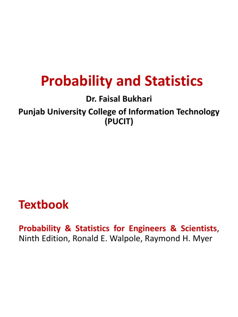 Probability & Statistics Guide | PDF | Categorical Variable | Statistics