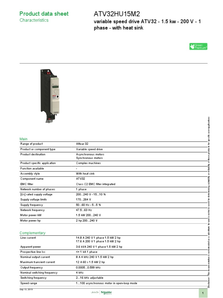 Altivar 32 - ATV32HU15M2 | PDF | Electric Motor | Relay