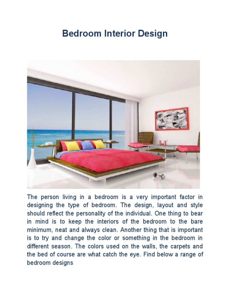 Bedroom Interior Design PDF | PDF