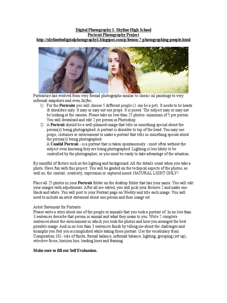 Photographing People 2019 | PDF | Portrait Photography | Vision