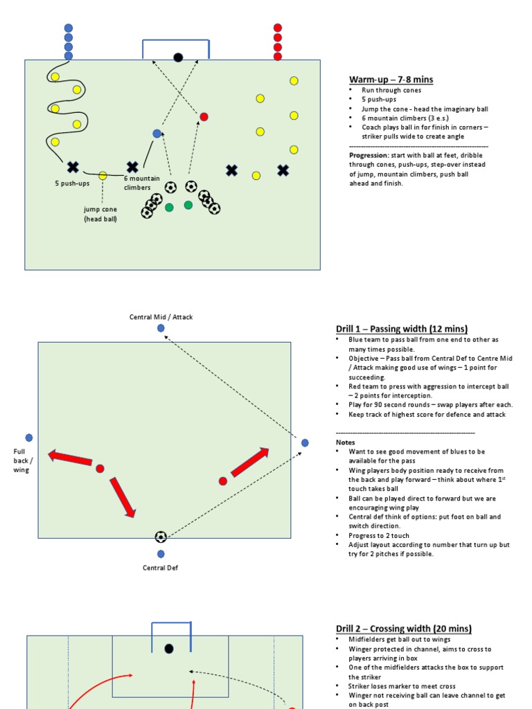 Junior Football Training Session 17th Sept 2019 | PDF | Forward ...