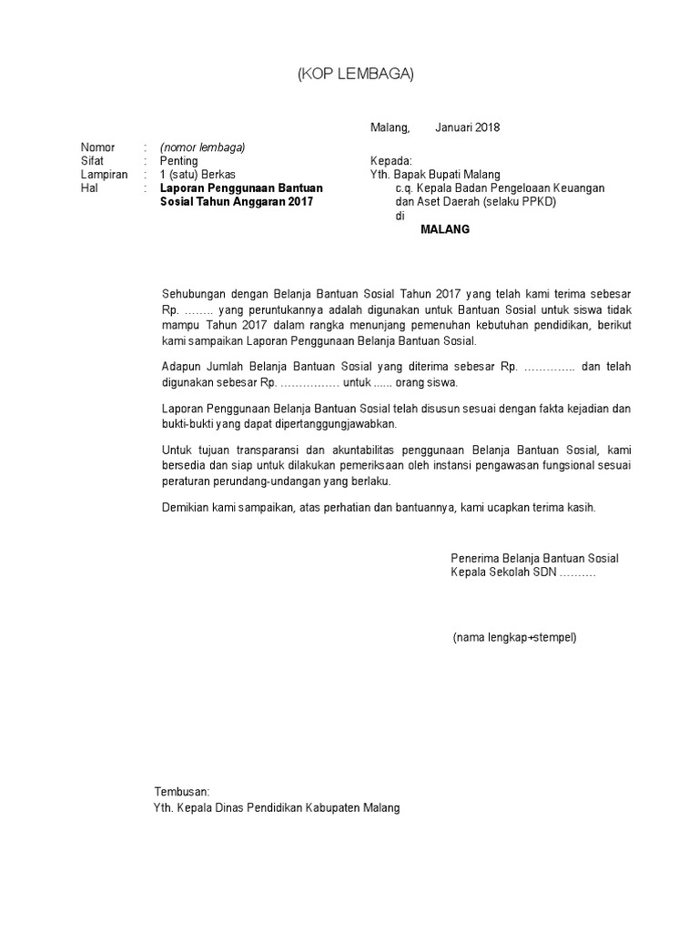 01 Laporan Penggunaan BOSDA | PDF