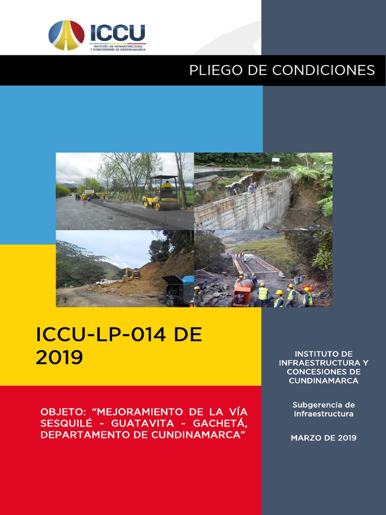 Pliego de Condiciones Definitivo Iccu-Lp-014-2019 | PDF | Salario mínimo | Impuestos