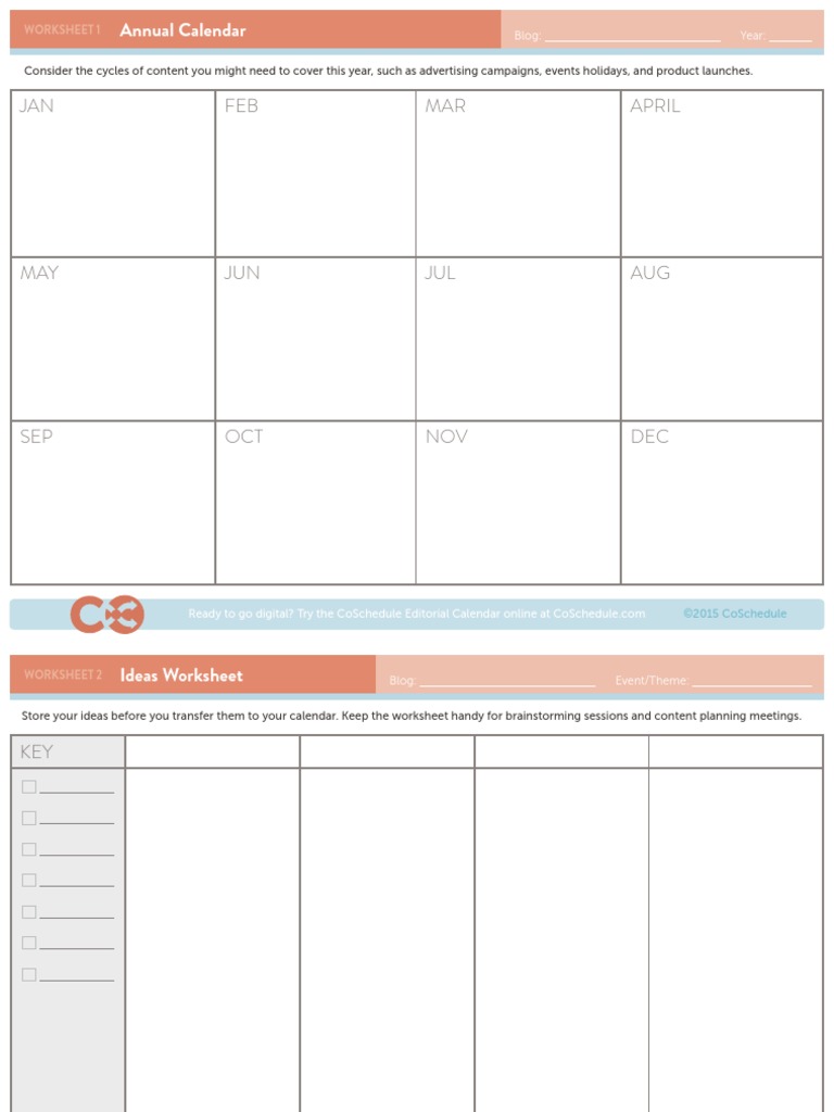 Printable Paper Calendar Template | PDF