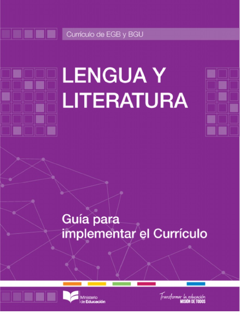 Guia Lengua y Literatura | PDF | Plan de estudios | Habla