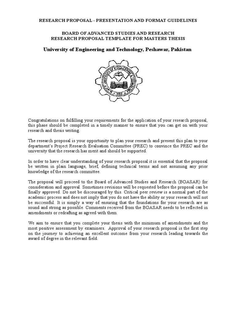 Master's Thesis Proposal Guidelines | PDF | Thesis | Inquiry