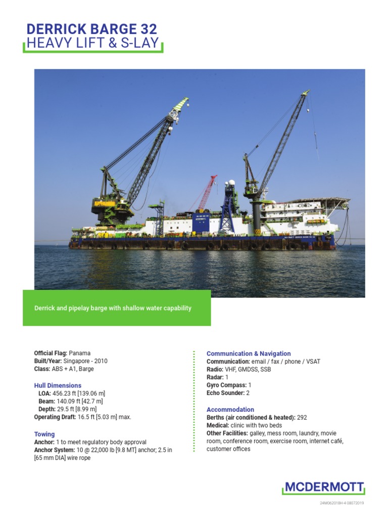 DB32 Vessel Flysheets 24M062018H 4 | PDF | Crane (Machine) | Water ...
