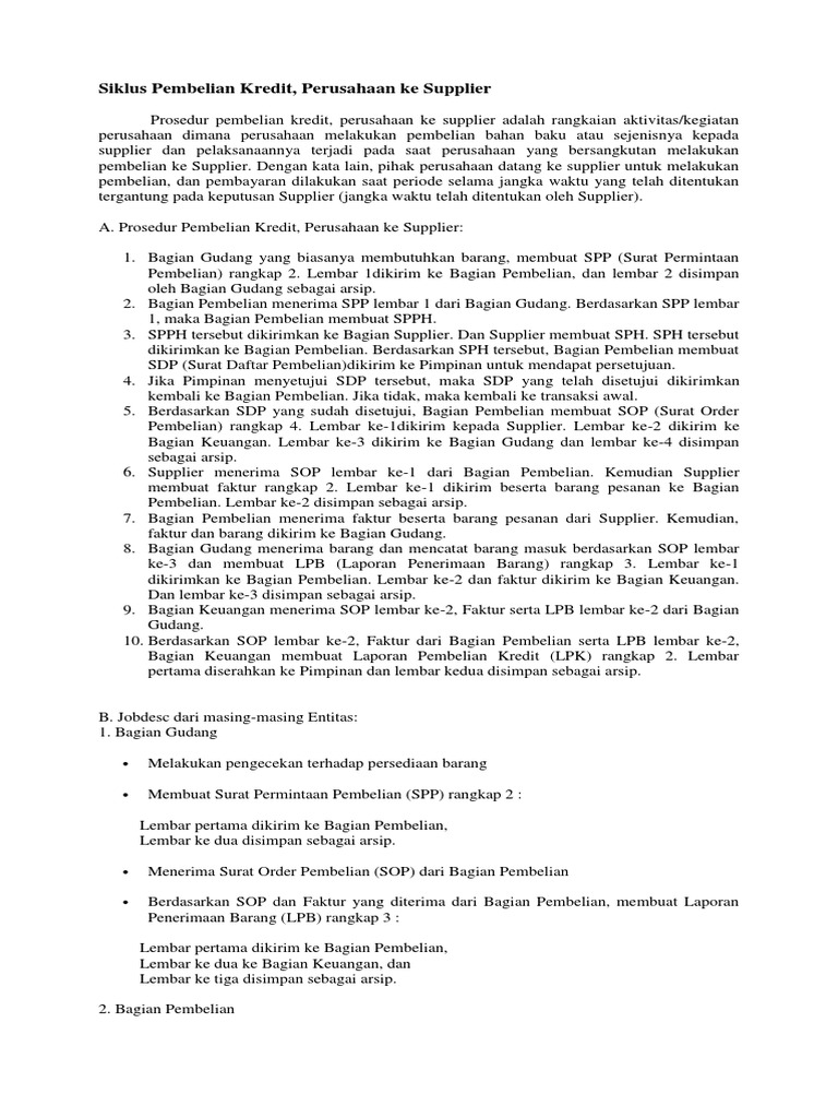 Flowchart Pembelian Kredit | PDF