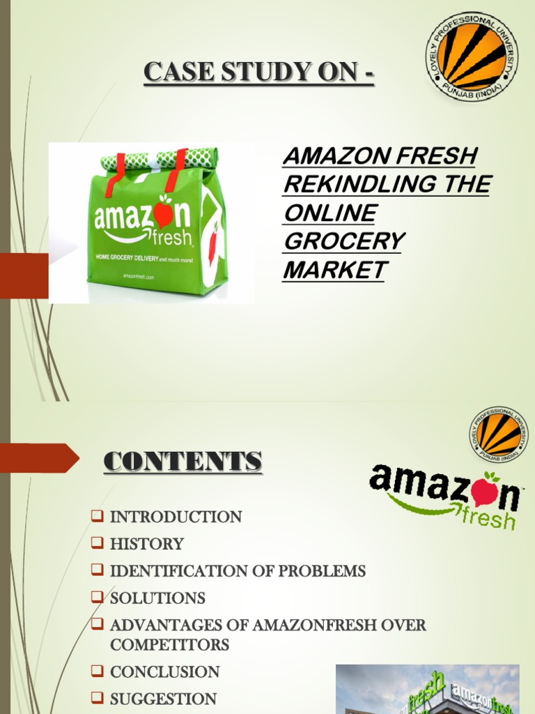 Amazon Fresh | PDF | Grocery Store | Delivery (Commerce)