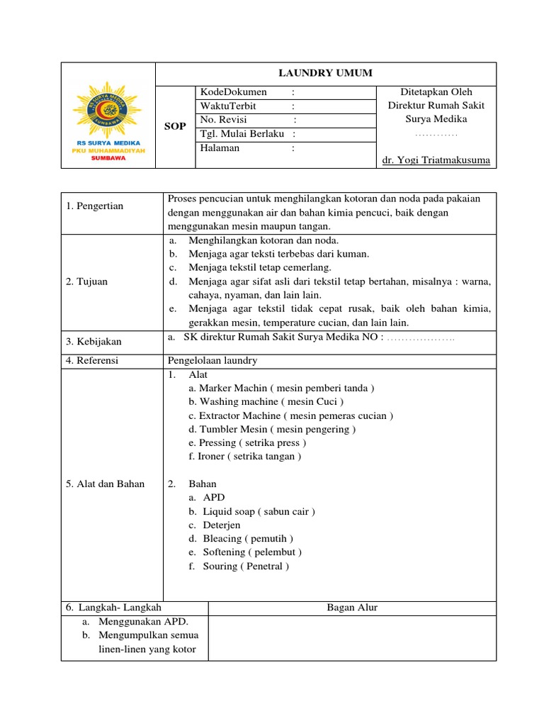 Sop Laundry Umum | PDF