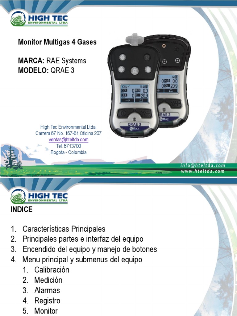 Monitor para Gas Rae Qrae 3 Presentacion Es | PDF | Calibración ...