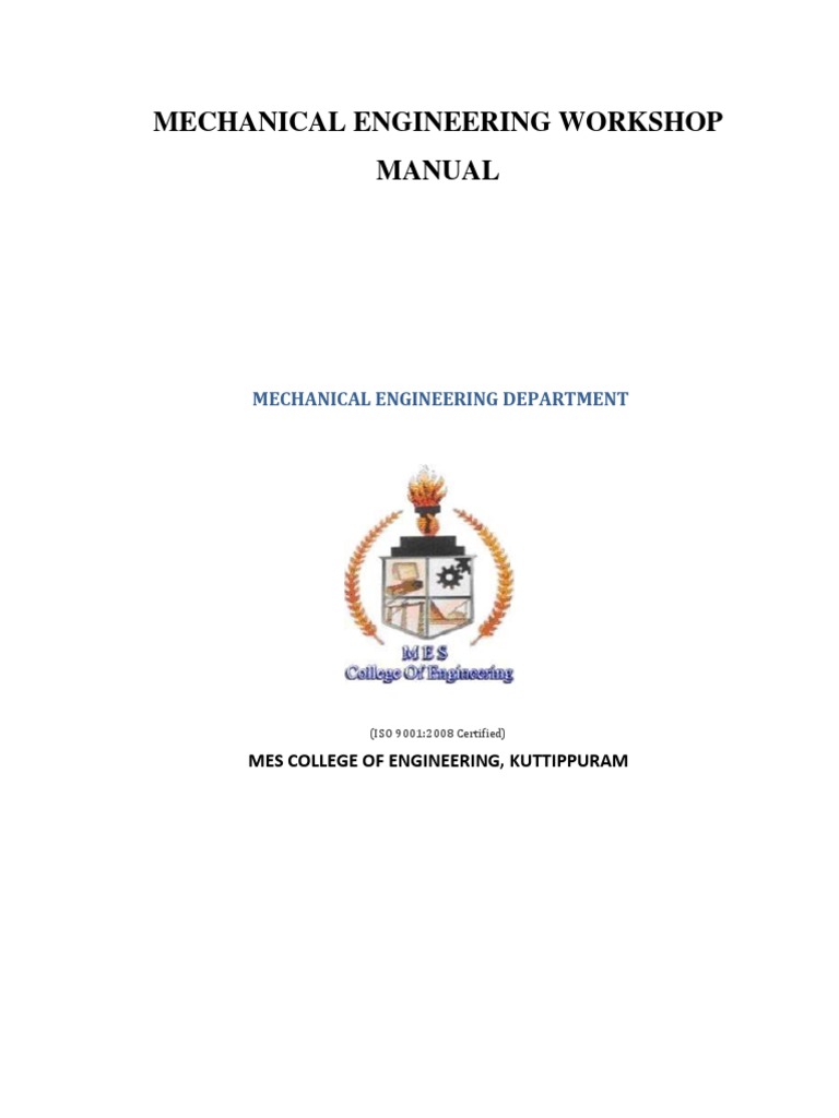 Mechanical Engineering Workshop PDF | PDF | Welding | Construction