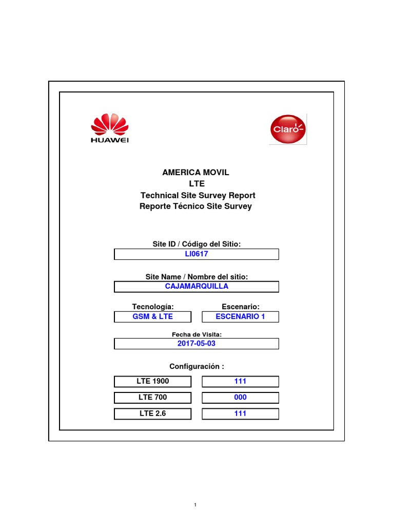 TSSR Cajamarquilla | PDF | Lte (Telecomunicaciones) | 3 G