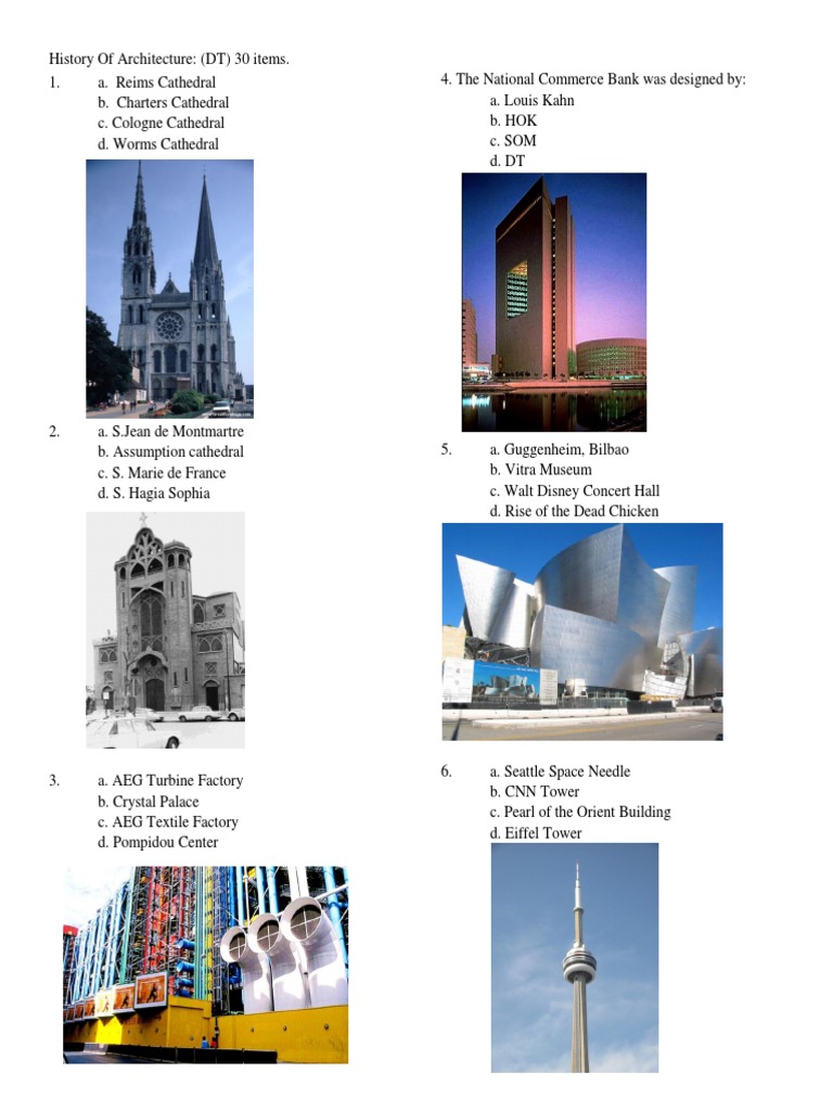 HOA - Buildings - Question | PDF | Architectural Styles | Architect