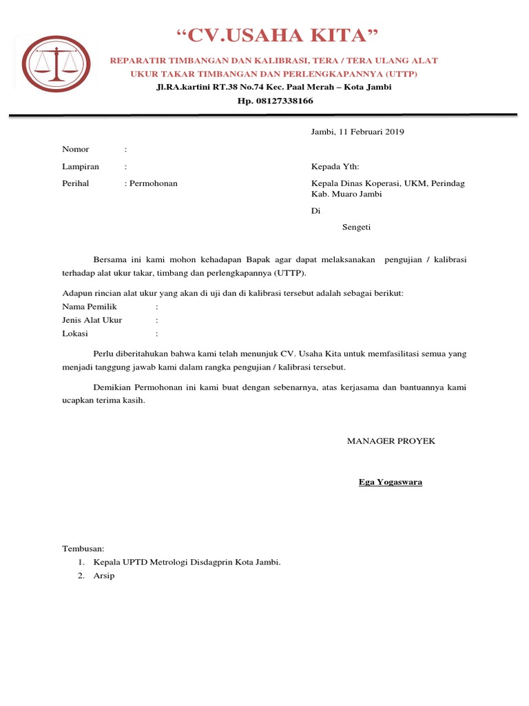 Contoh Surat PDF | PDF