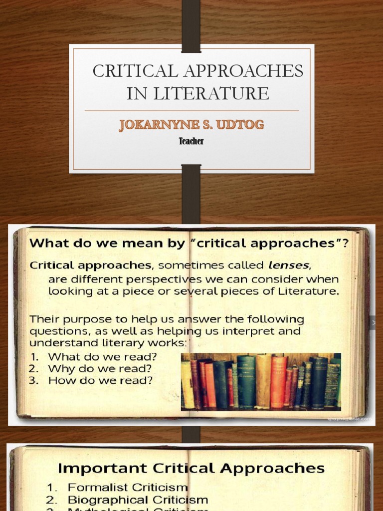 Critical Approaches in Literature | PDF