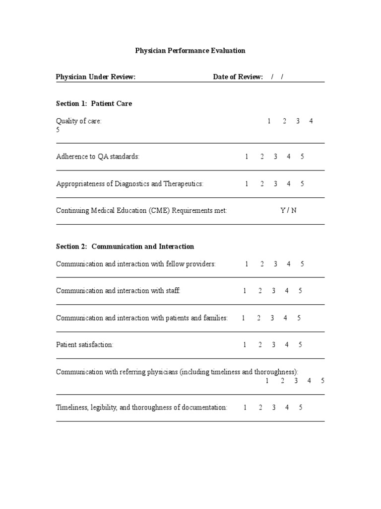 Physician Review Form | PDF