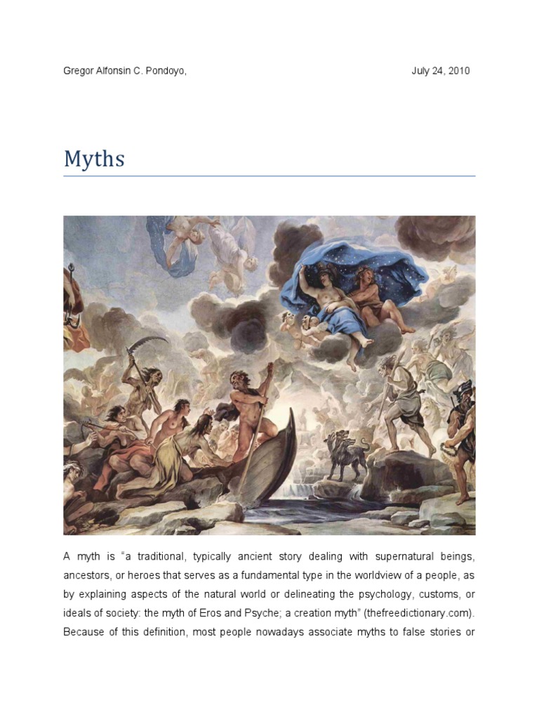 Understanding Myths and Culture | PDF