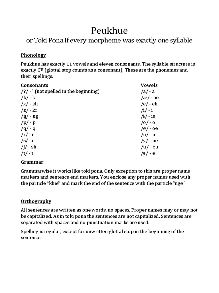 Peukhue - The Language of Evil - Maybe The Worst Tokiponido There Is ...
