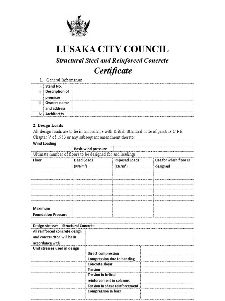 Structural Steel and Concrete Certificate | PDF | Concrete | Reinforced ...
