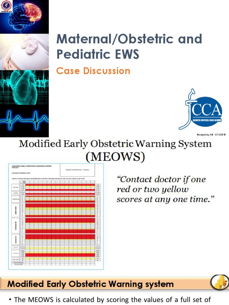 Maternal/Obstetric and Pediatric EWS: Case Discussion | PDF | Breathing ...