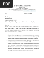 Sample Legal Notice 138 | PDF | Cheque | Negotiable Instrument