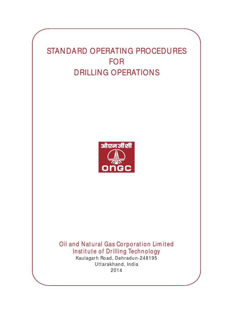 SOP For Drilling Operation | PDF | Casing (Borehole) | Drilling Rig