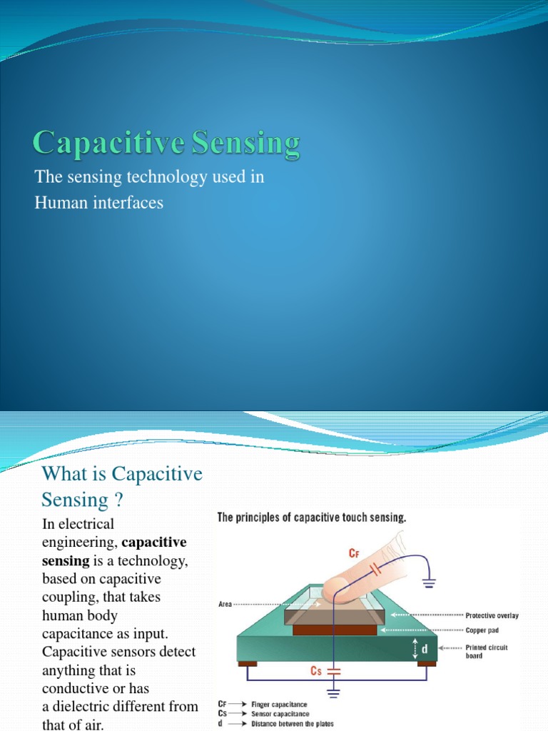 Capacitive Sensing | PDF | Touchscreen | Electricity
