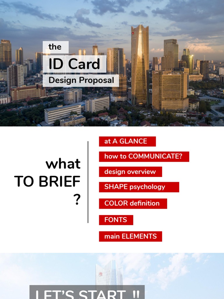 ID Card Design Proposal Overview | PDF | Psychology | Communication