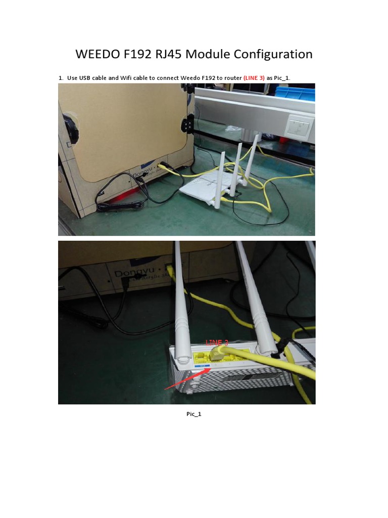 Weedo F192 RJ45 Module Setup Guide | PDF | Software | Computing