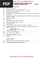 Sequences and Series Formula List Class 11 | PDF