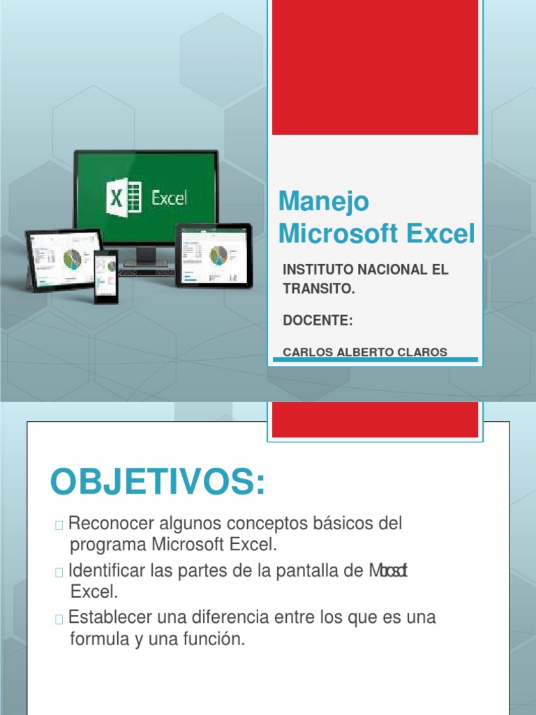 Introducción a los conceptos básicos de Microsoft Excel | PDF | Microsoft Excel | Hoja de cálculo