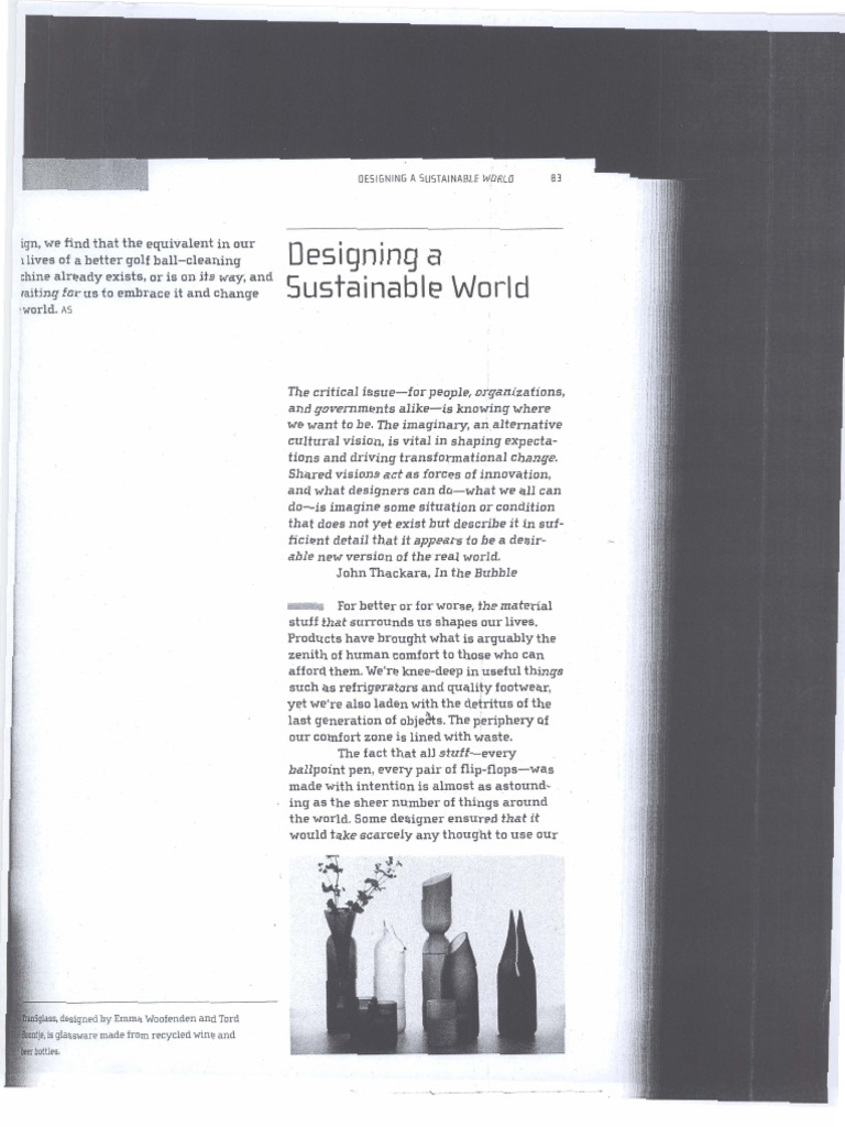 Designing A Sustainable World | PDF | Nature