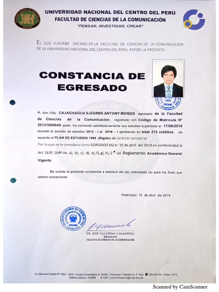 Constancia | PDF