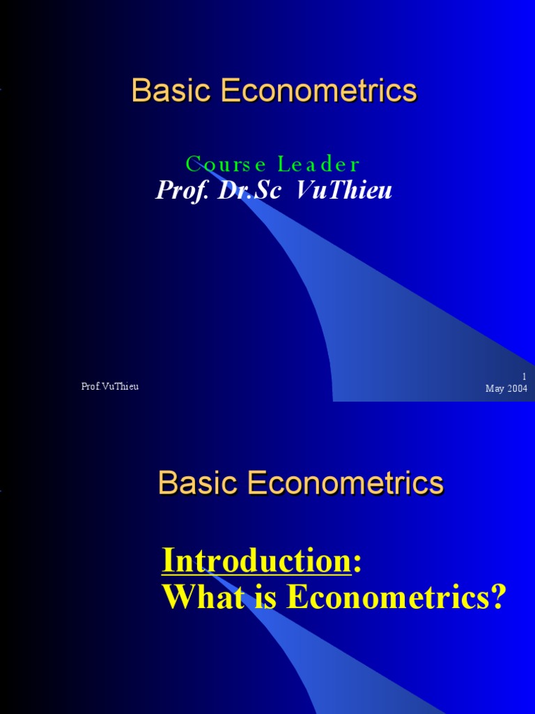 Basic Econometrics Notes Pdf Ordinary Least Squares Estimator
